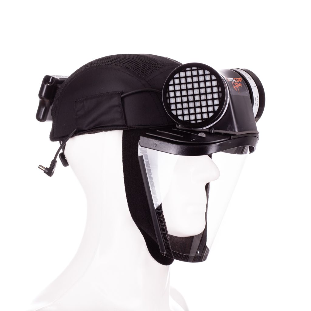 Friskluftsmaske oppladbar komplett PowerCap